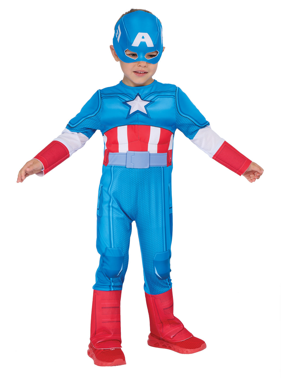 Captain America Deluxe Costume for Toddlers - Marvel Spidey & His Amaz ...