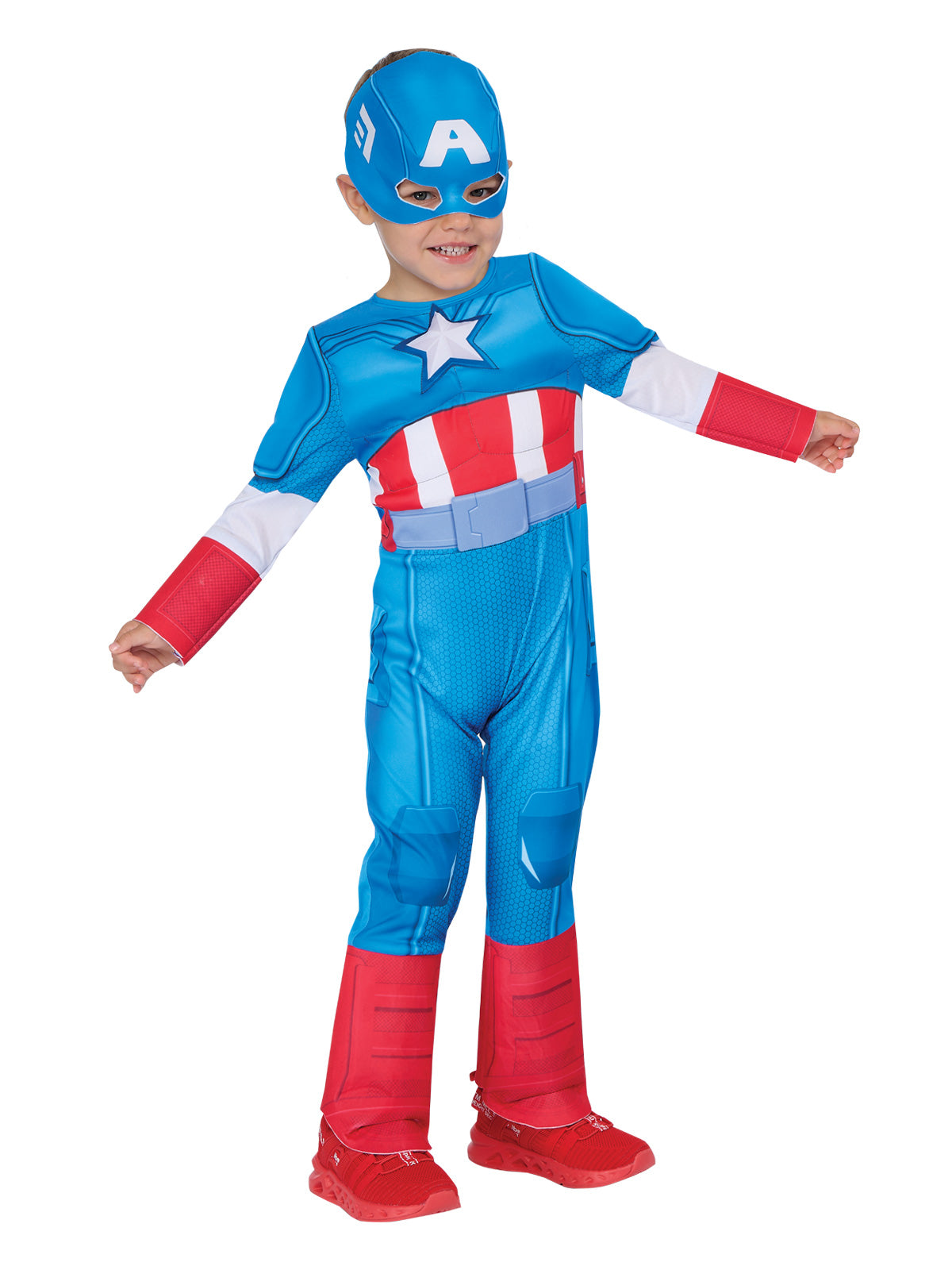 Captain America Deluxe Costume for Toddlers - Marvel Spidey & His Amaz ...