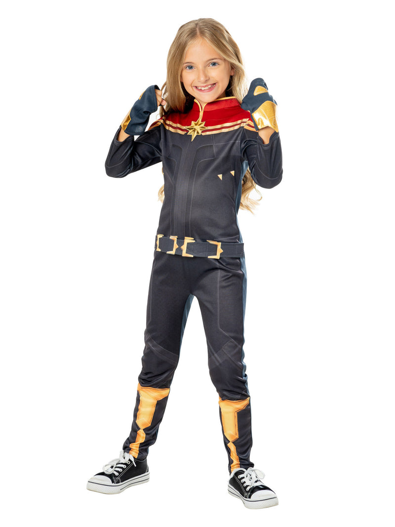 Captain Marvel Deluxe Costume for Kids - Marvel The Marvels | Costume ...