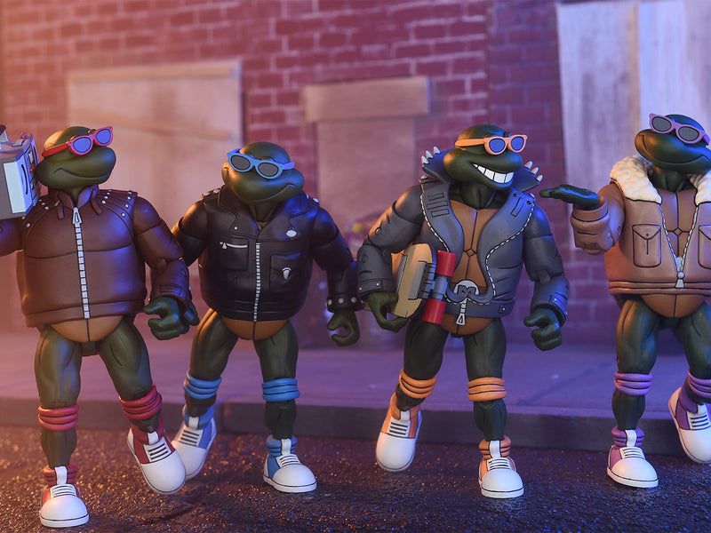 Punk Turtles 4 Pack - 7" Scale Action Figures - TMNT (Cartoon) - NECA ...
