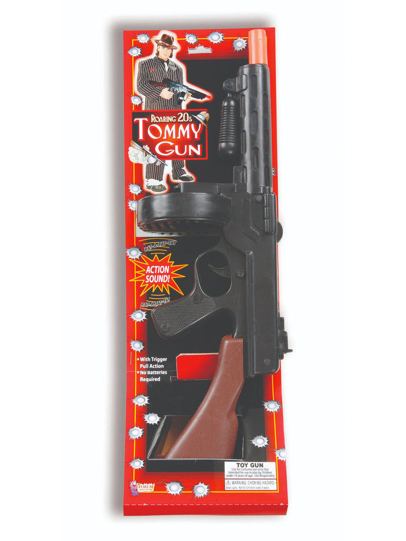 Toy Machine Gun Gangster Prop - Black | Costume World NZ
