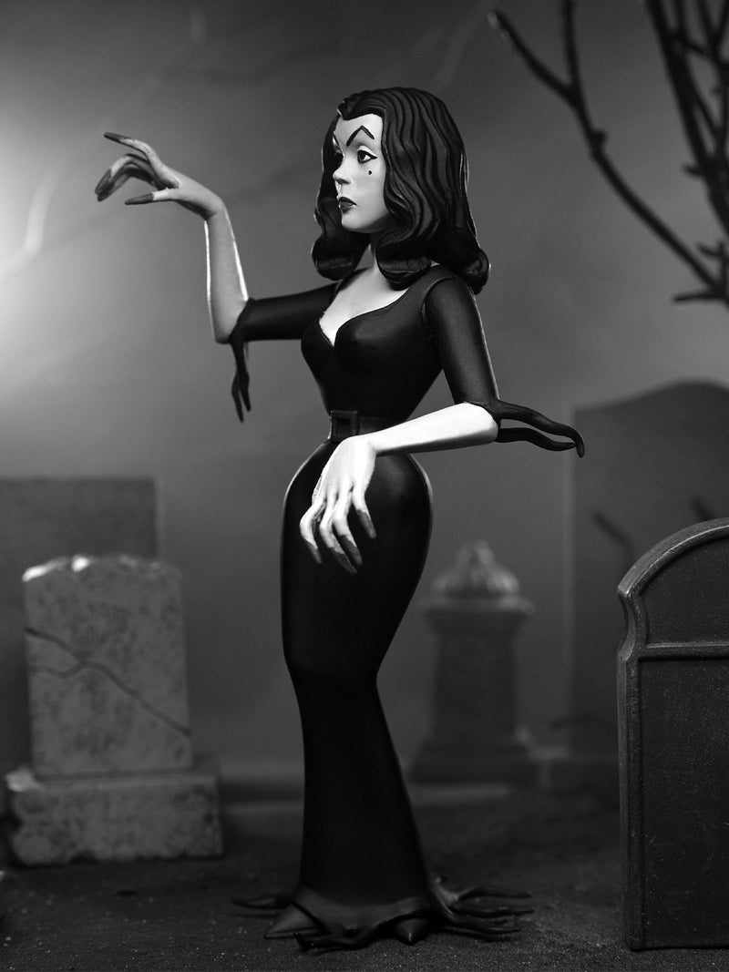 Vampira Silver Screen Edition Toony Terrors - 6" Scale Action Figure ...