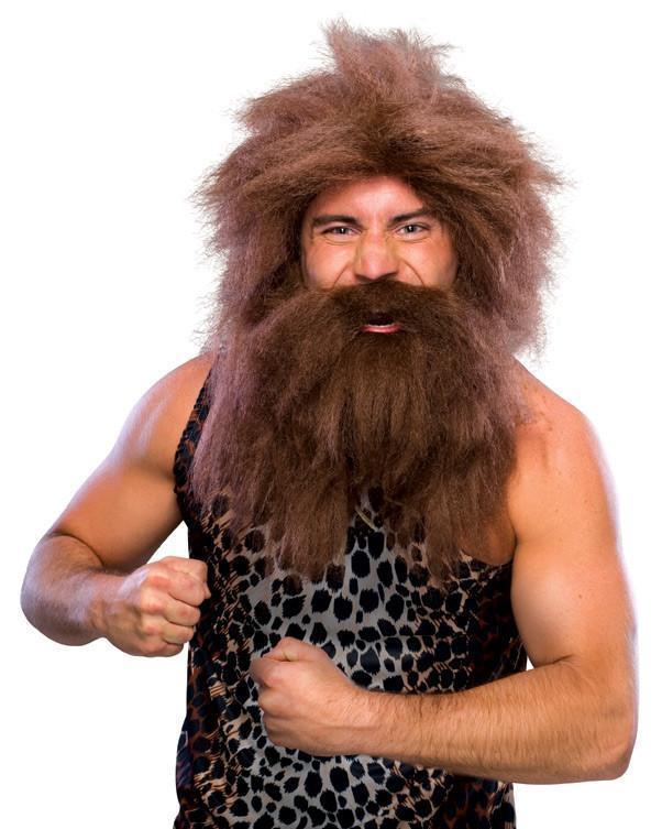 Caveman Beard and Wig Set for Adults | Costume World NZ