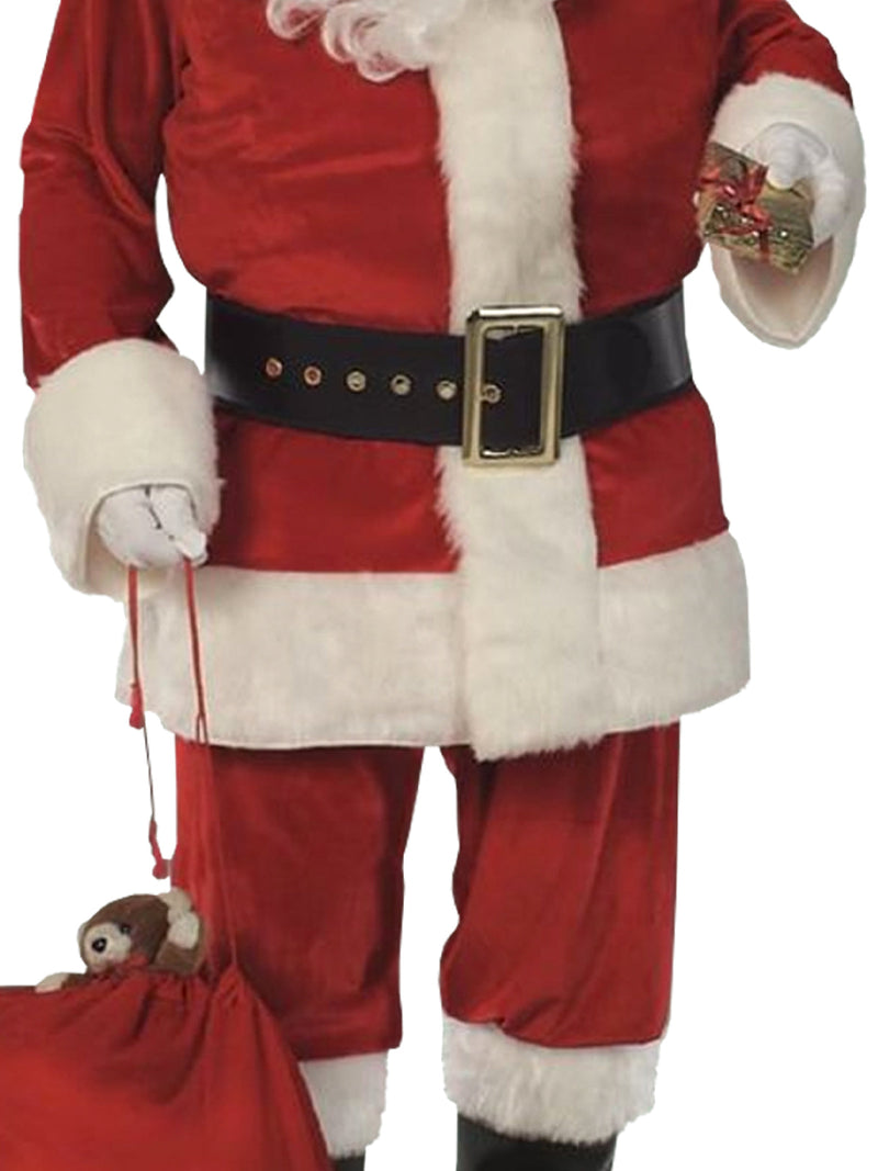 Santa Suit 8 Piece Velour Deluxe Costume for Adults | Costume World NZ